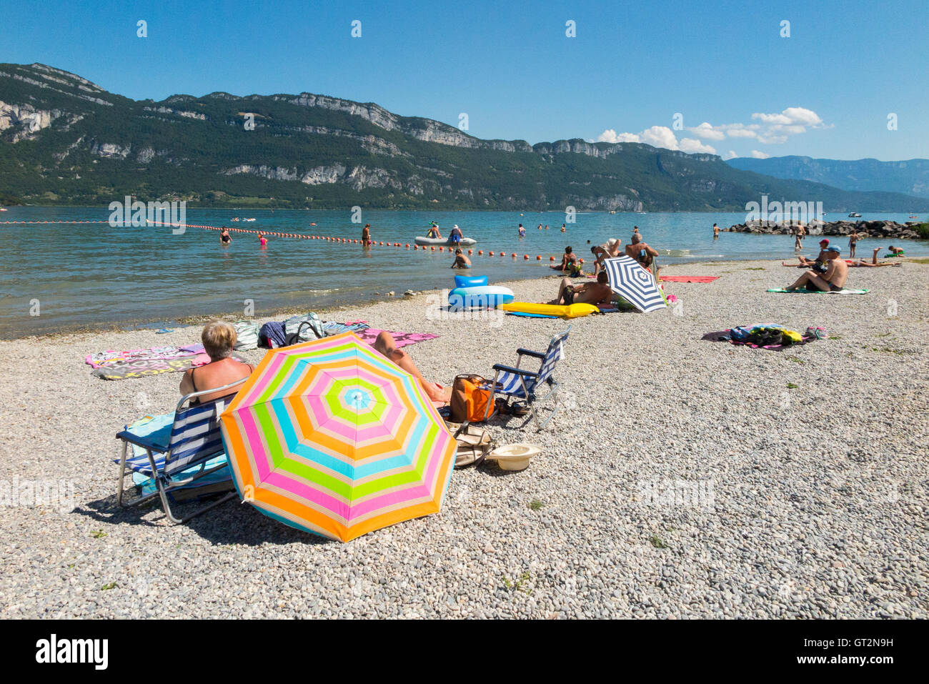 Beach / beachfront on the lake at Conjux ( Port de Conjux ) – on Lake ...