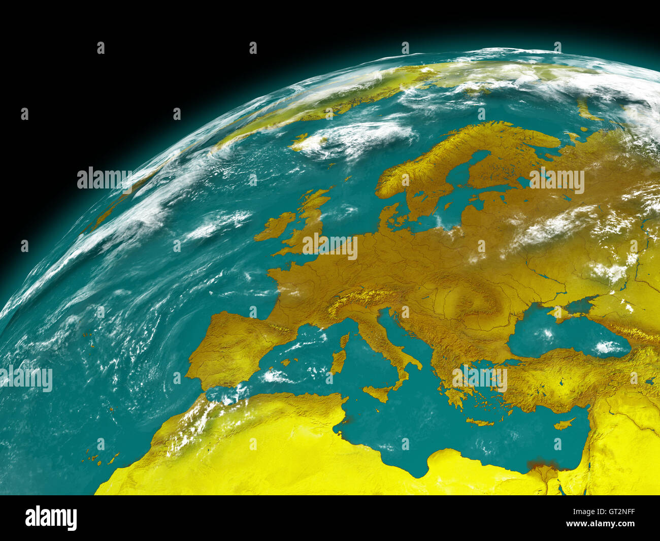 Europe on Earth Stock Photo - Alamy