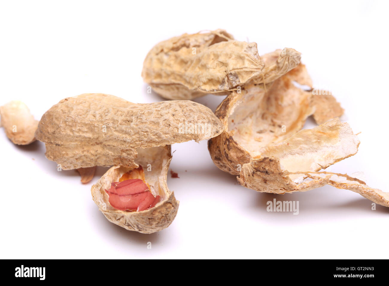 Peels of peanut close-up Stock Photo - Alamy