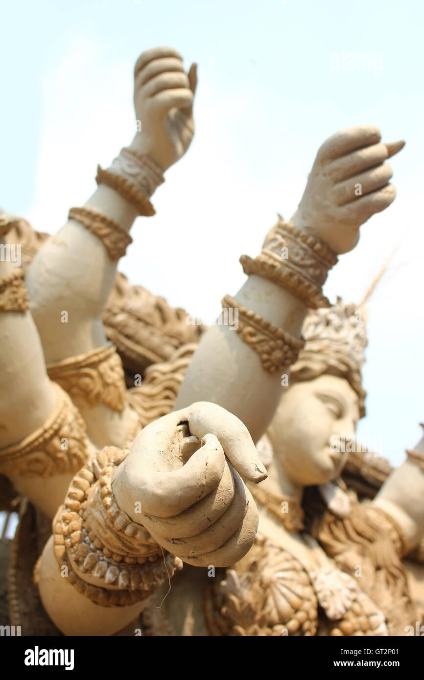 durga puja sculptures Stock Photo - Alamy