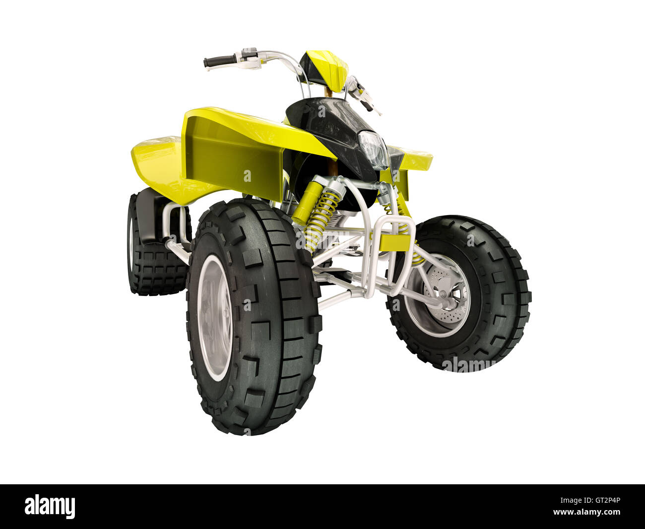 Quad bike isolated Stock Photo - Alamy