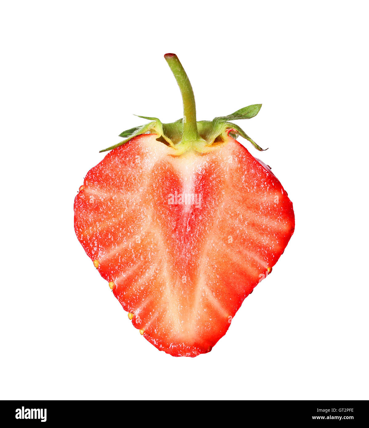 Cut fresh juicy strawberry hi-res stock photography and images - Alamy