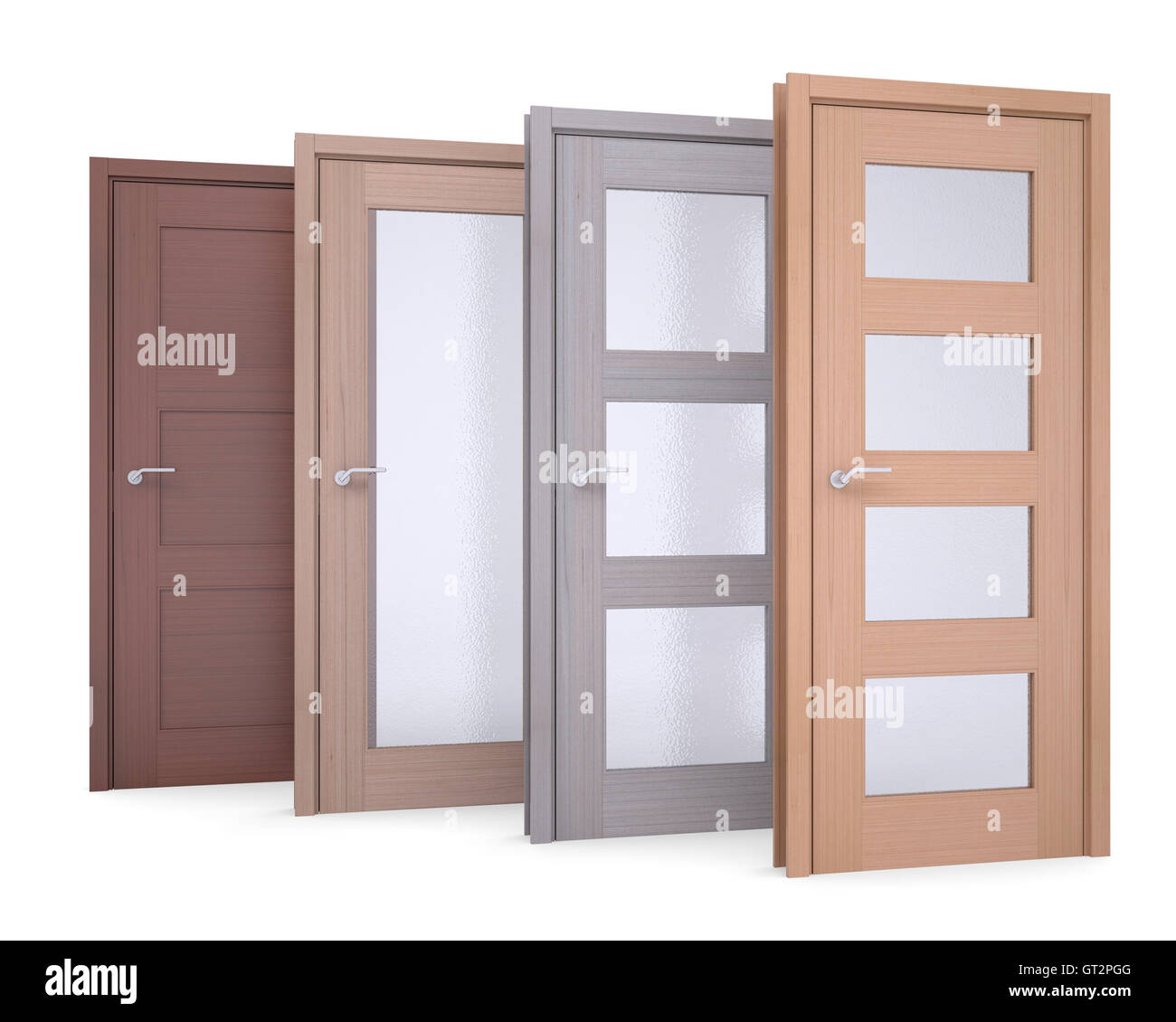 Group of wooden doors Stock Photo - Alamy