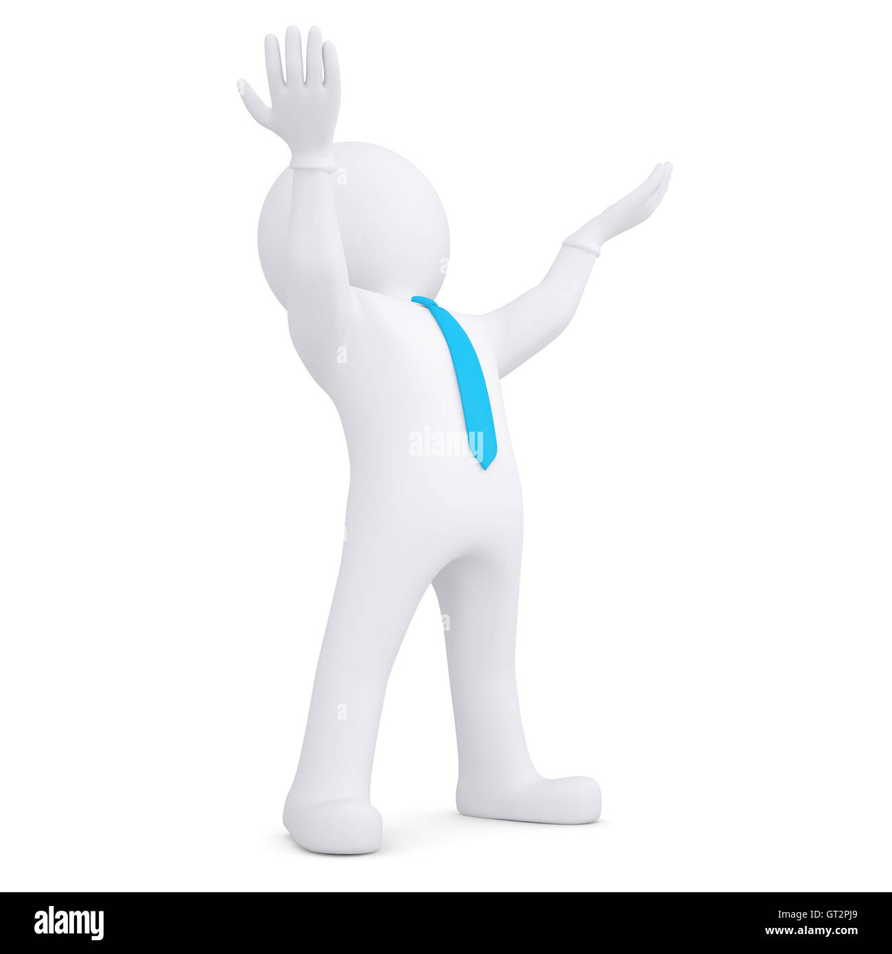 White man raised his hands up Stock Photo - Alamy