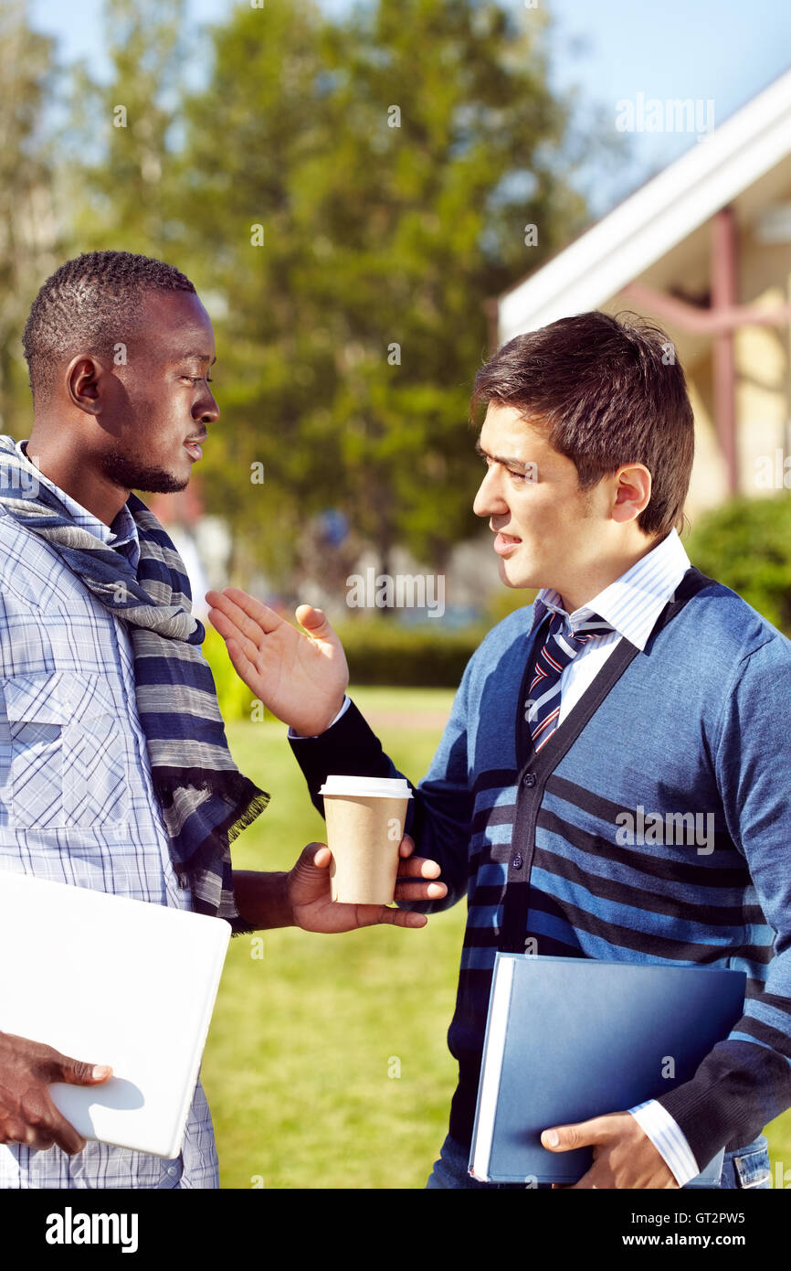 Male students arguing hi-res stock photography and images - Alamy