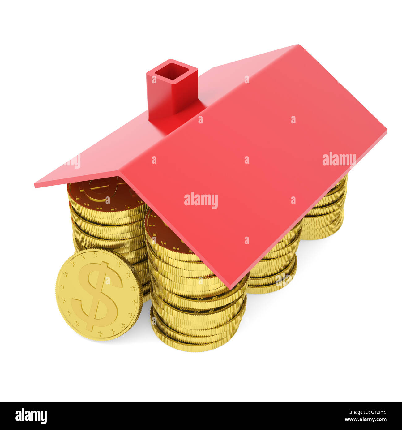House of gold coins Stock Photo - Alamy