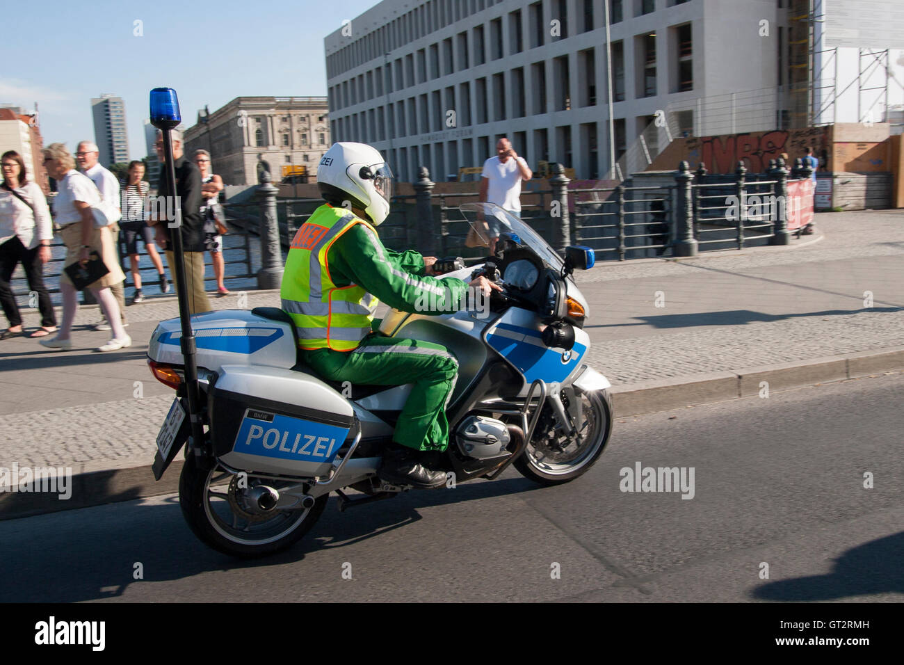 Police motorcycle Berlin Germany Stock Photo - Alamy