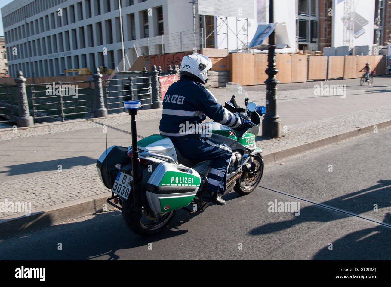 Police motorcycle polizei motorrad hi-res stock photography and images ...