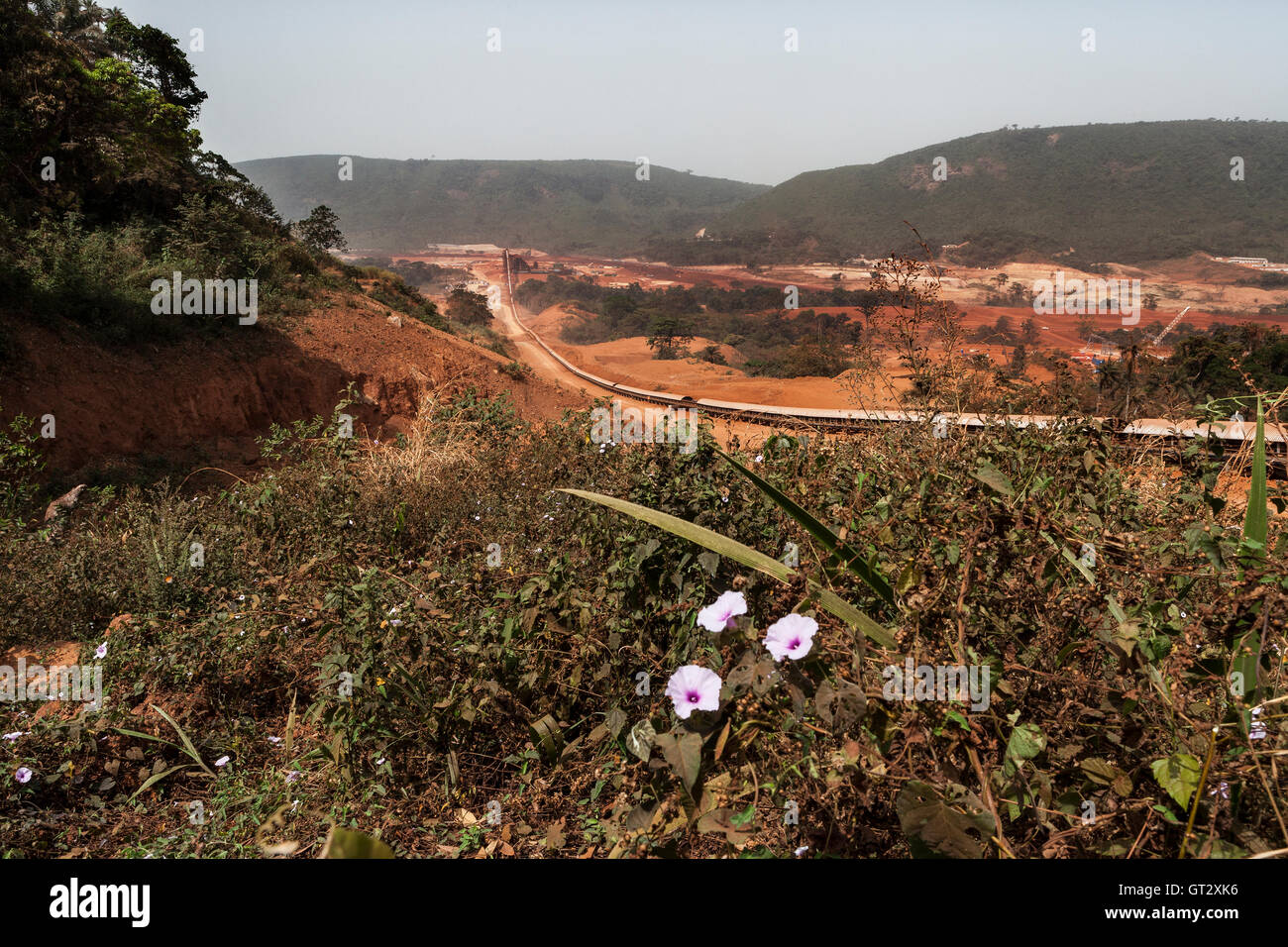Mining operations for transporting and managing iron ore. Main mine ...