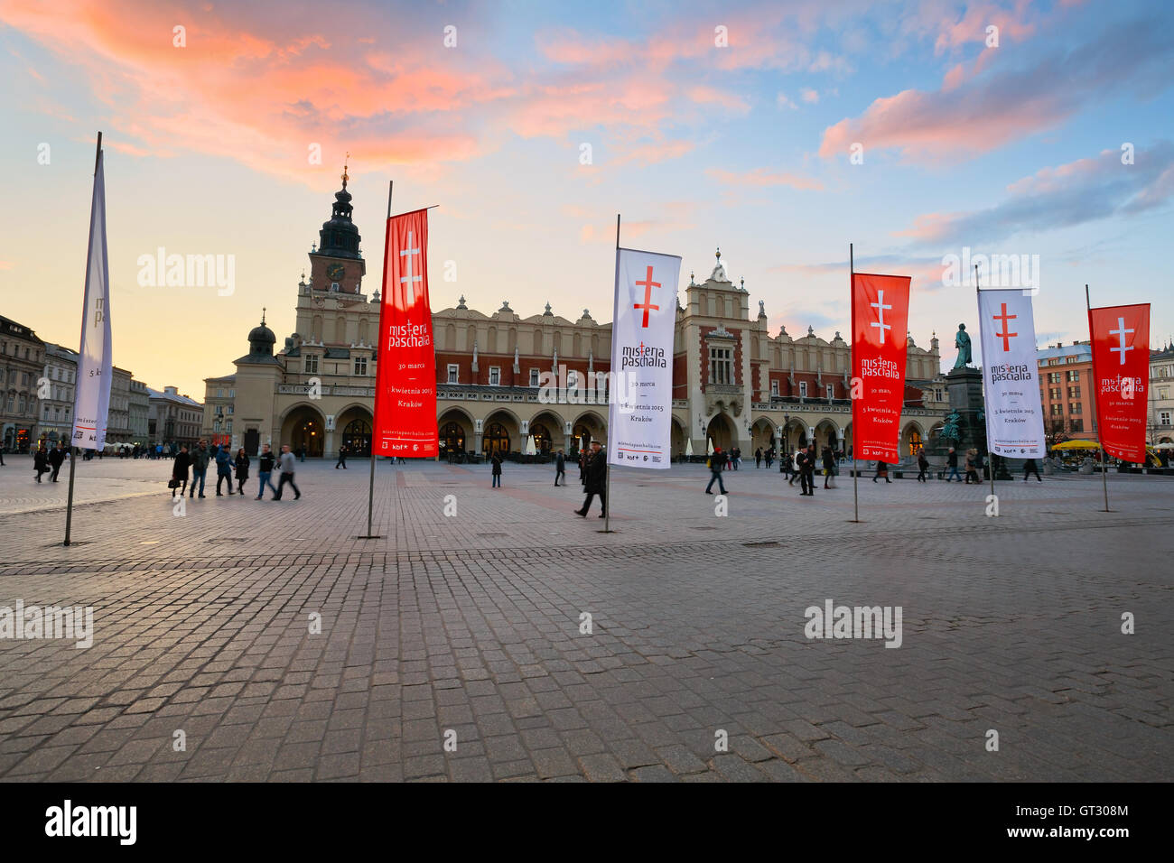 Cloth Hall in the main square of Krakow, Poland Stock Photo - Alamy