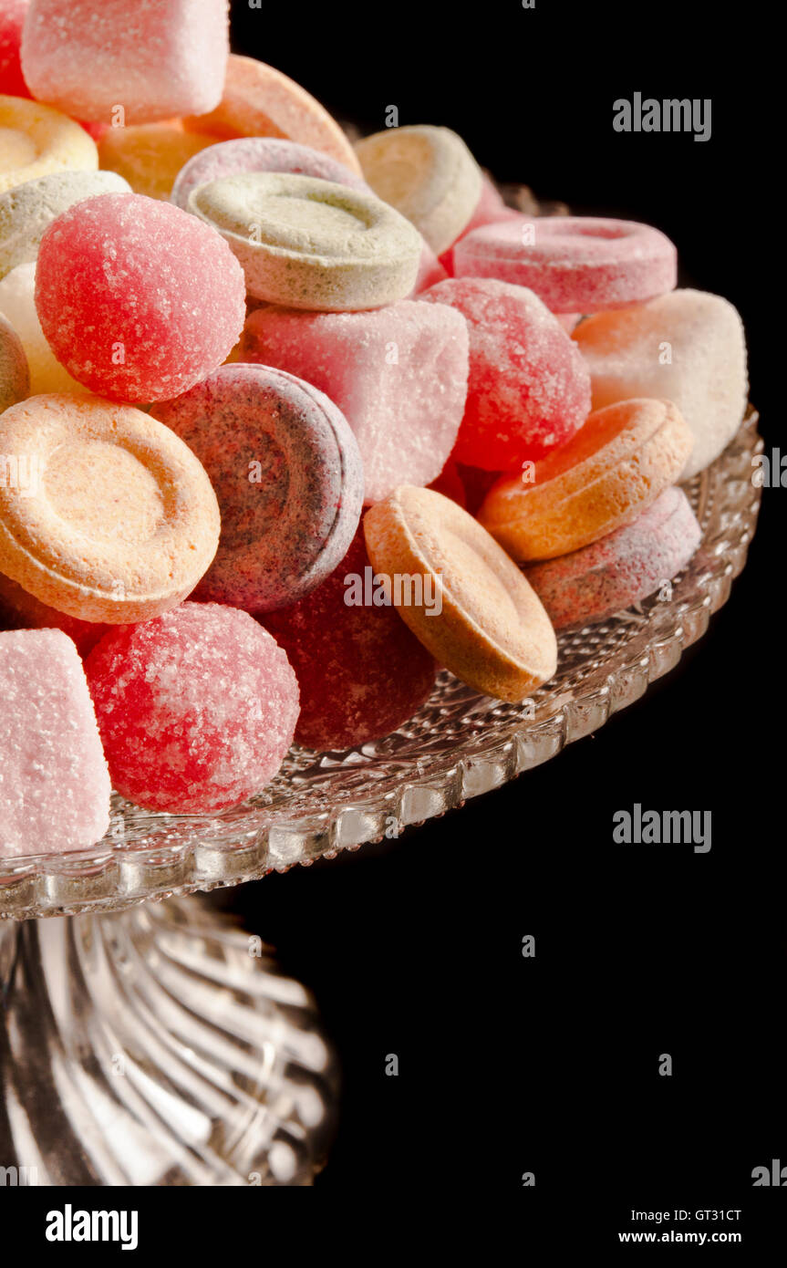 candies on a glass tray Stock Photo - Alamy