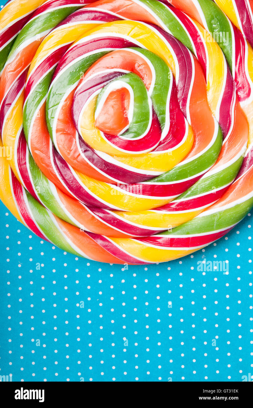 colorful round lollipop Stock Photo - Alamy