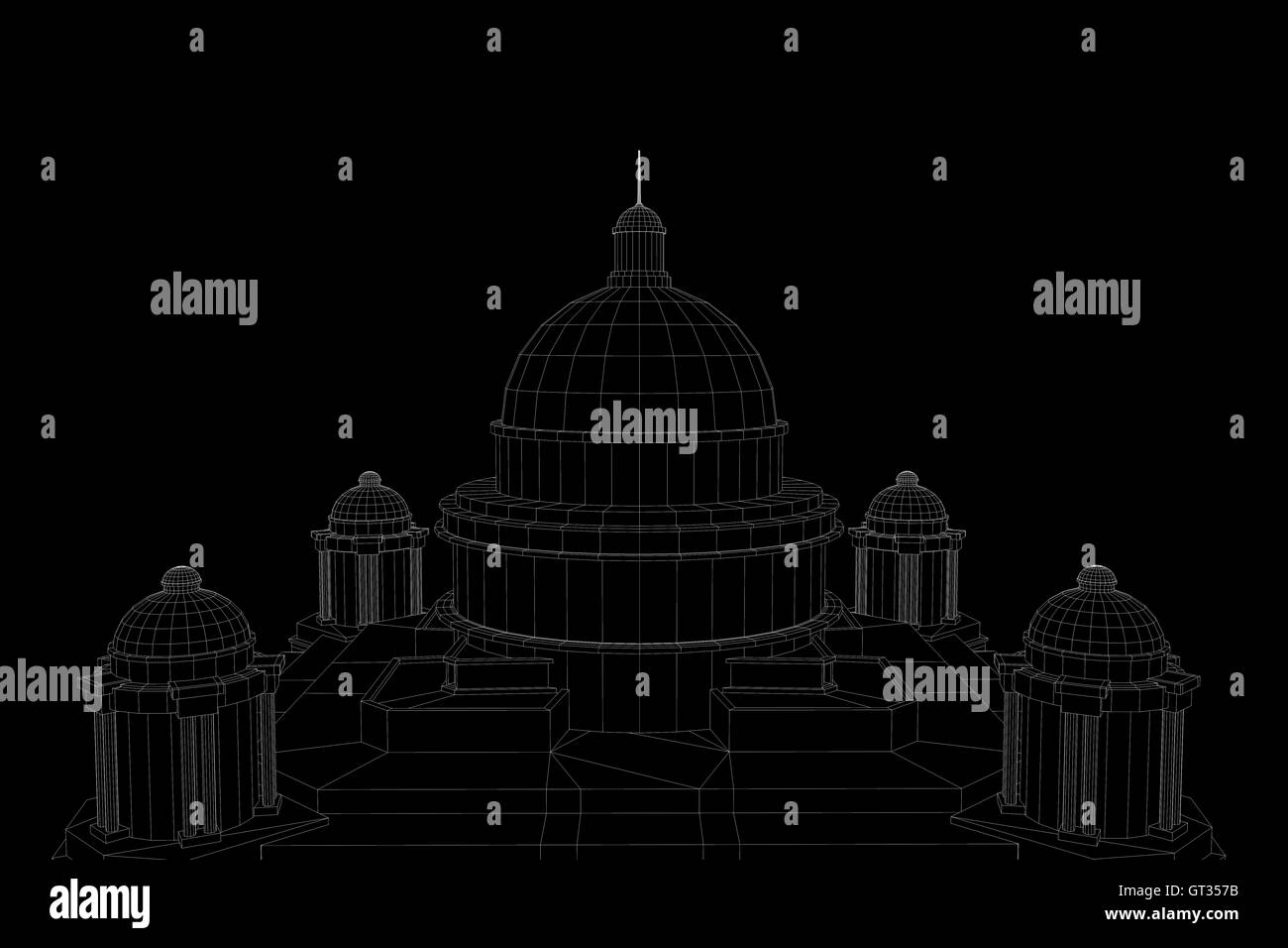 3D Building in Motion. Nice 3D Rendering Stock Photo - Alamy