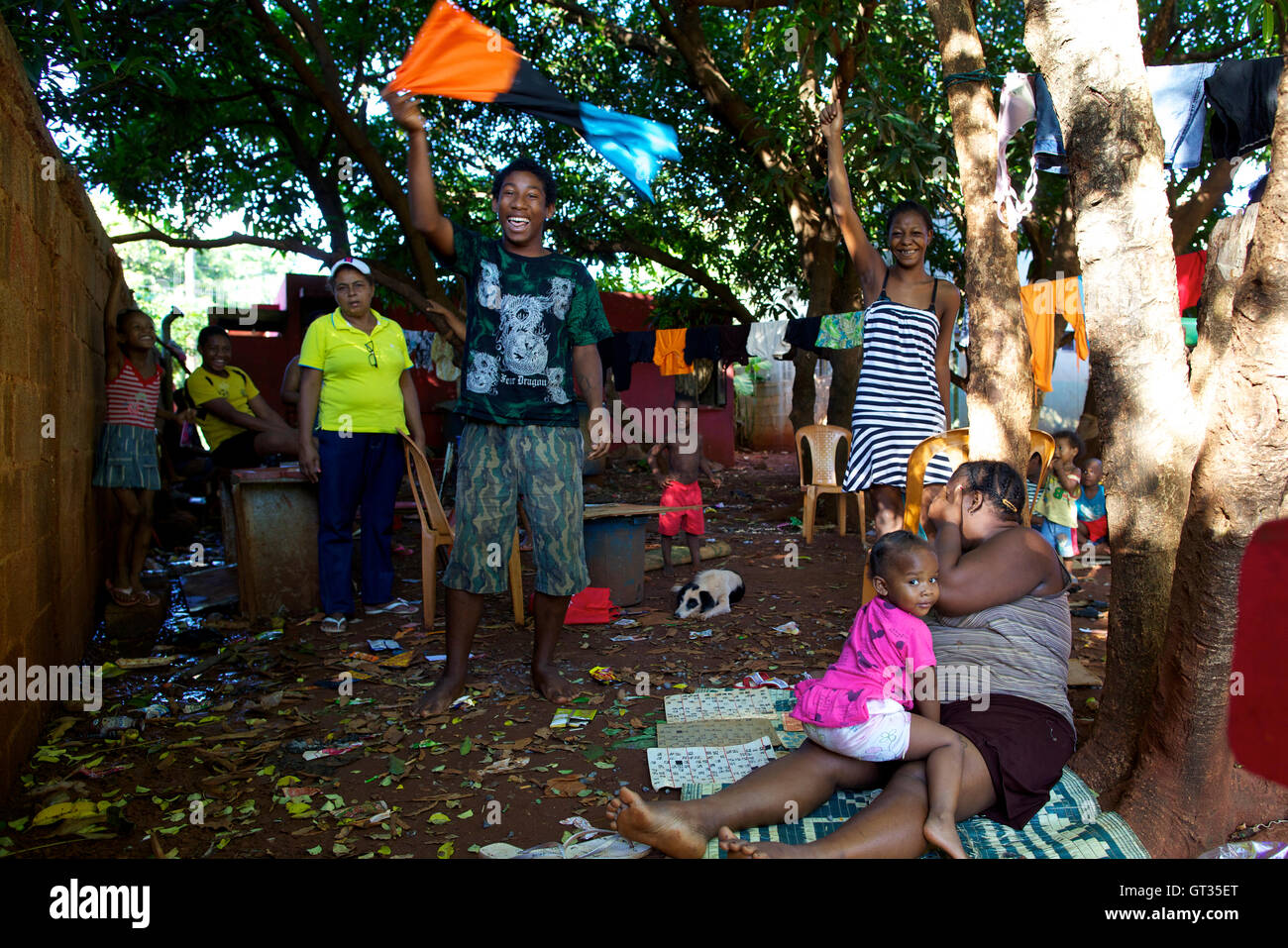 Chagos - 04/04/2012 - Mauritius - Some Chagossiana refugees in the slum ...