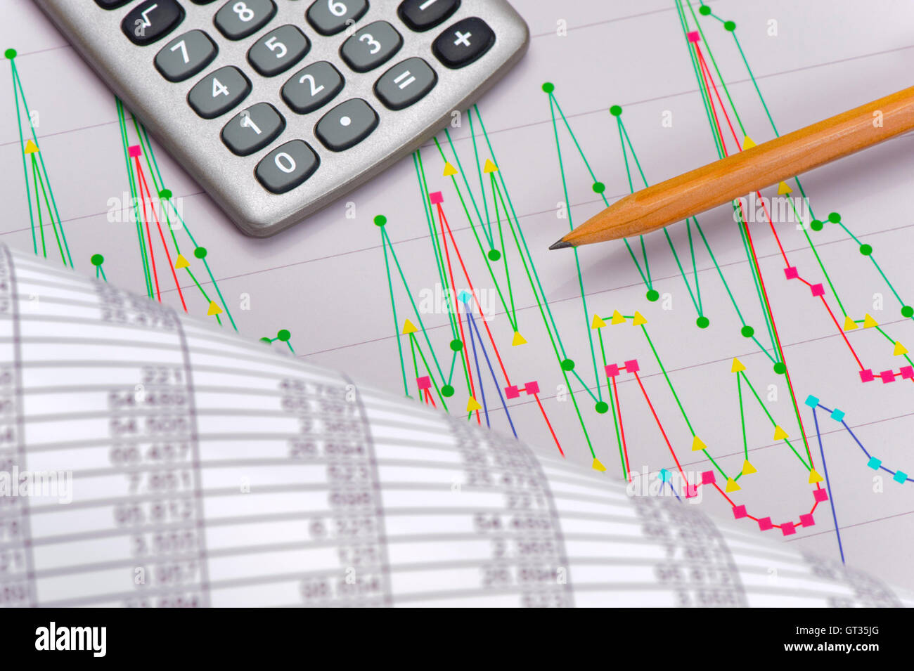 Analyzing data stock market graphs hi-res stock photography and images ...