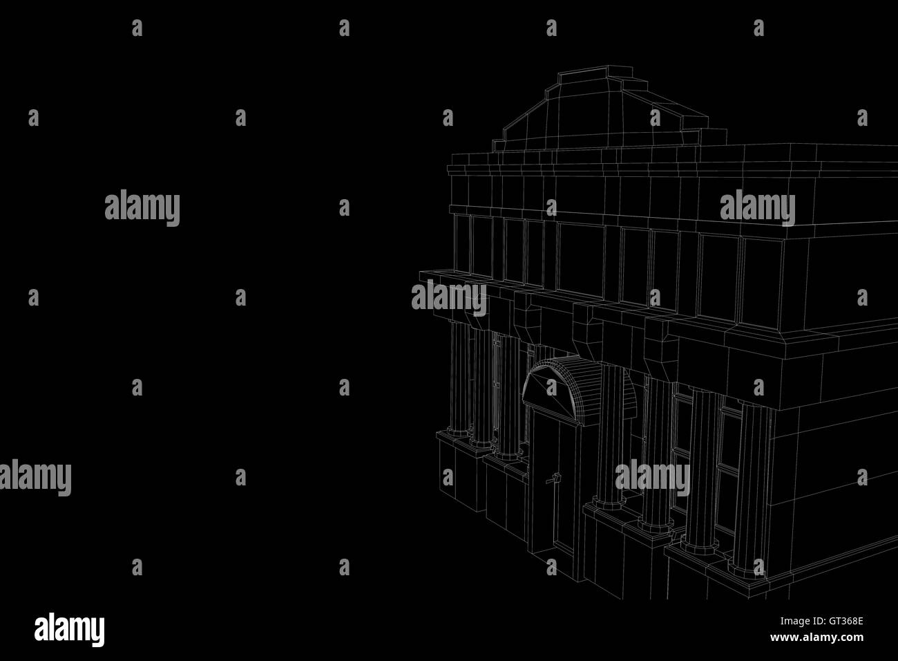 3D Building in Motion. Nice 3D Rendering Stock Photo - Alamy