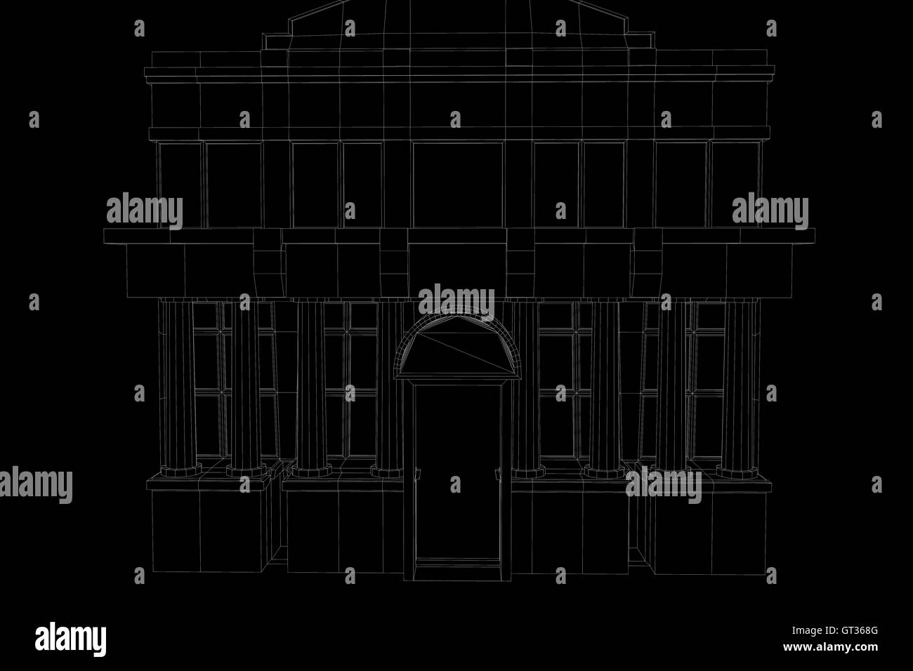 3D Building in Motion. Nice 3D Rendering Stock Photo - Alamy