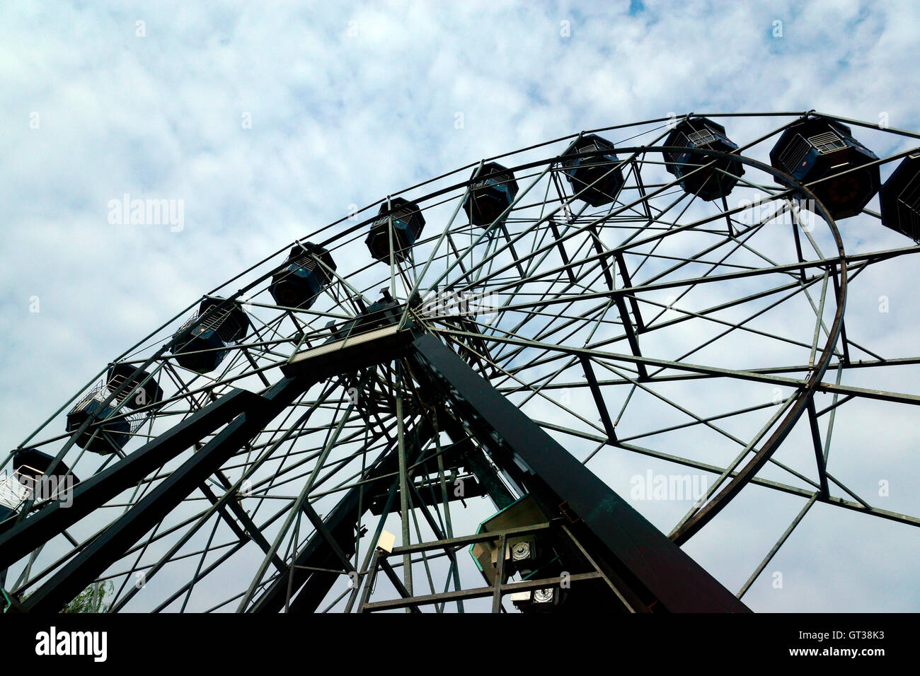 THE BIG WHEEL FROM THE GROUND Stock Photo - Alamy