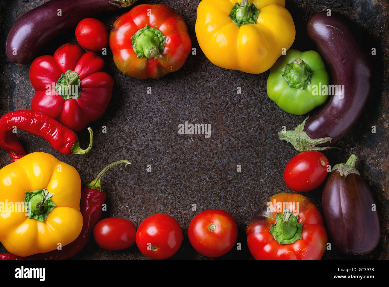 Variety of colorful paprika peppers Stock Photo - Alamy