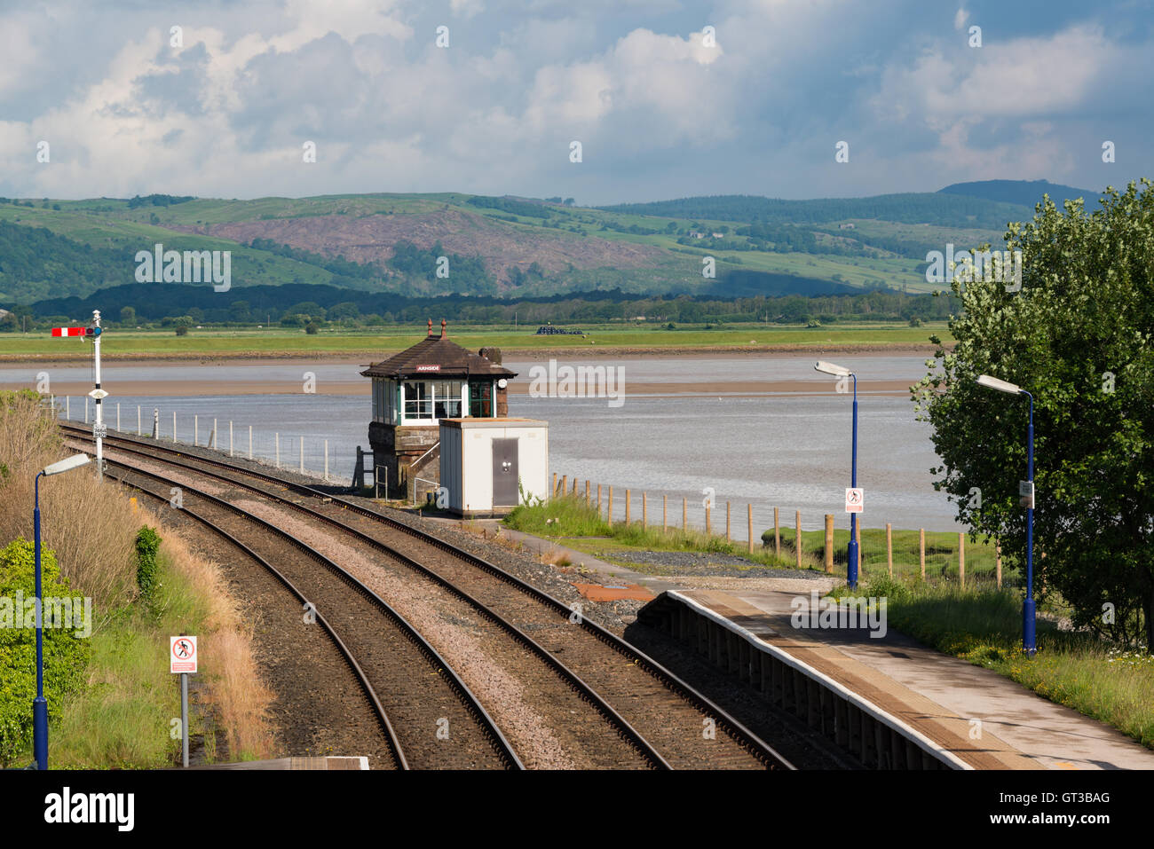 Arnside railway station, Cumbria, UK Stock Photo - Alamy