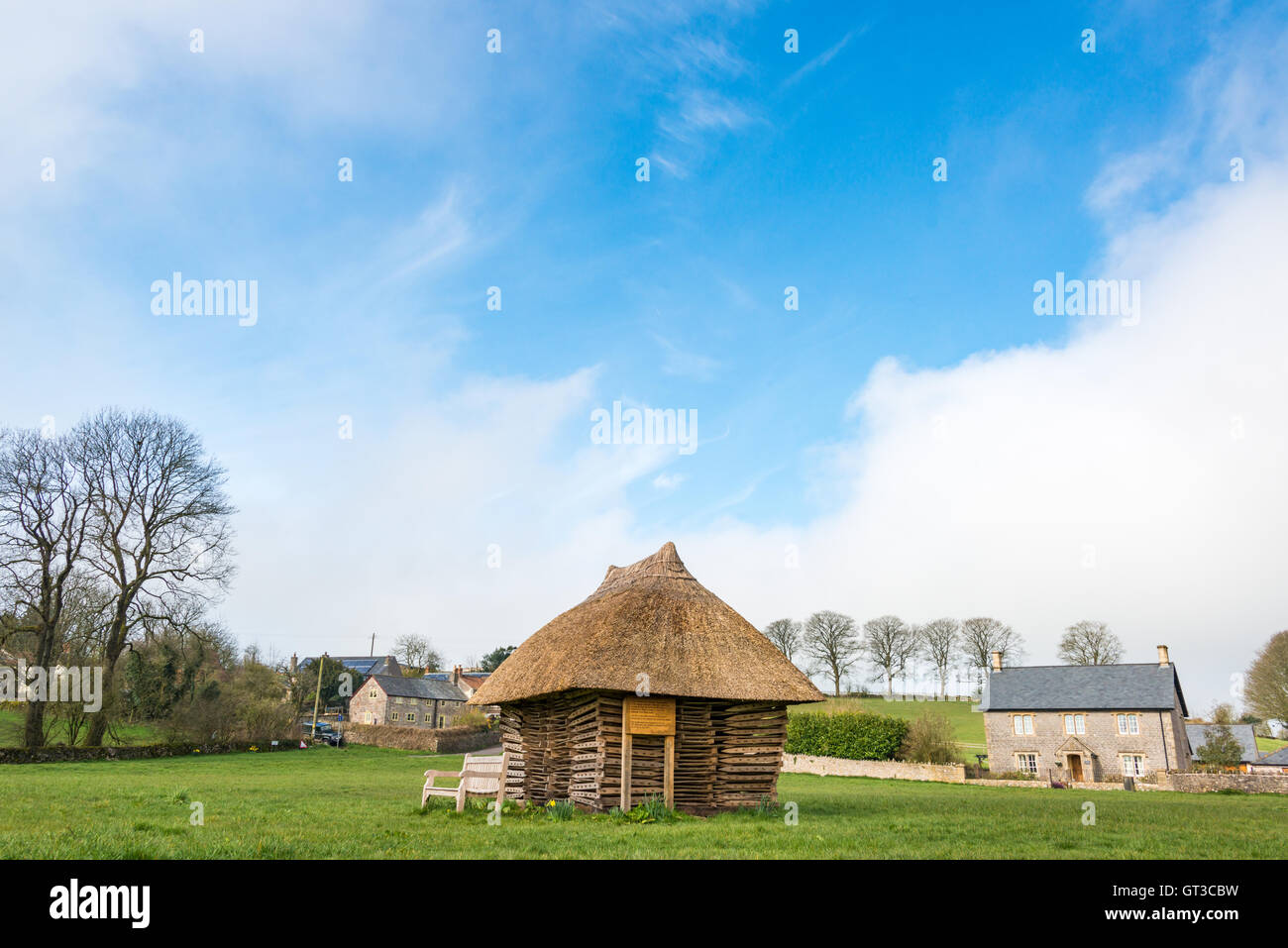 Priddy Green Hurdle Stack Stock Photo - Alamy