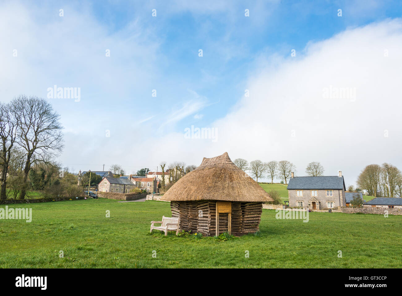 Priddy Green Hurdle Stack Stock Photo - Alamy