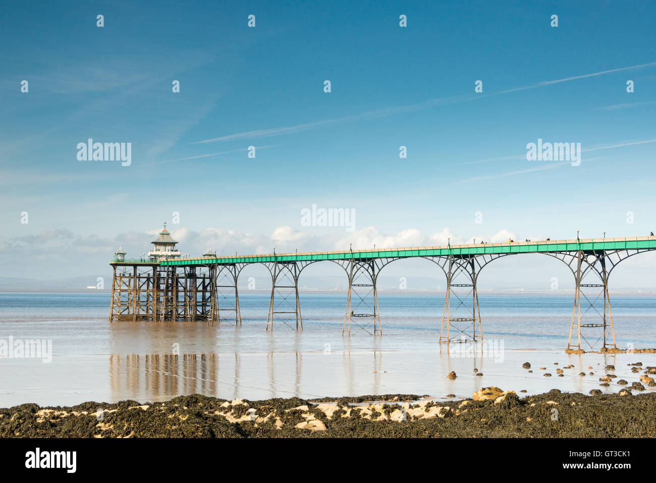 Clevedon pier, Clevedon, Somerset Stock Photo - Alamy