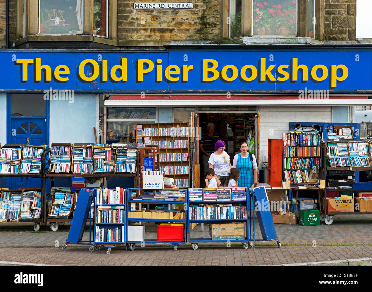 The Old Pier Bookshop, Morecambe, Lancashire, England UK Stock Photo ...