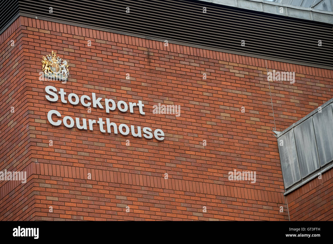 The exterior of Stockport Magistrates Court Stock Photo - Alamy
