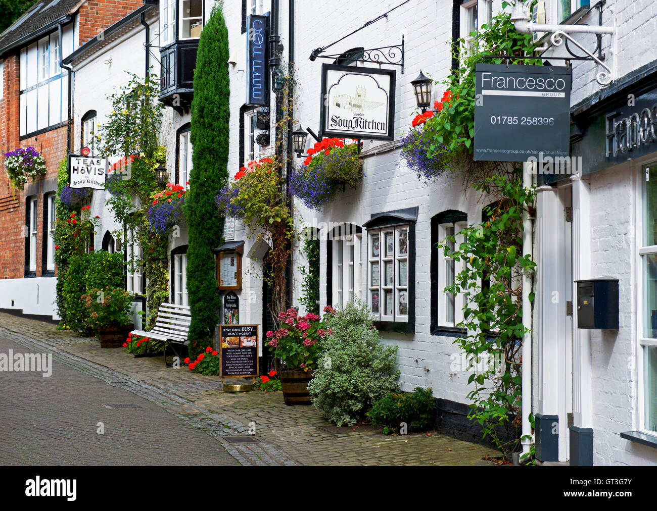 Church Lane, Stafford, Staffordshire, England UK Stock Photo - Alamy