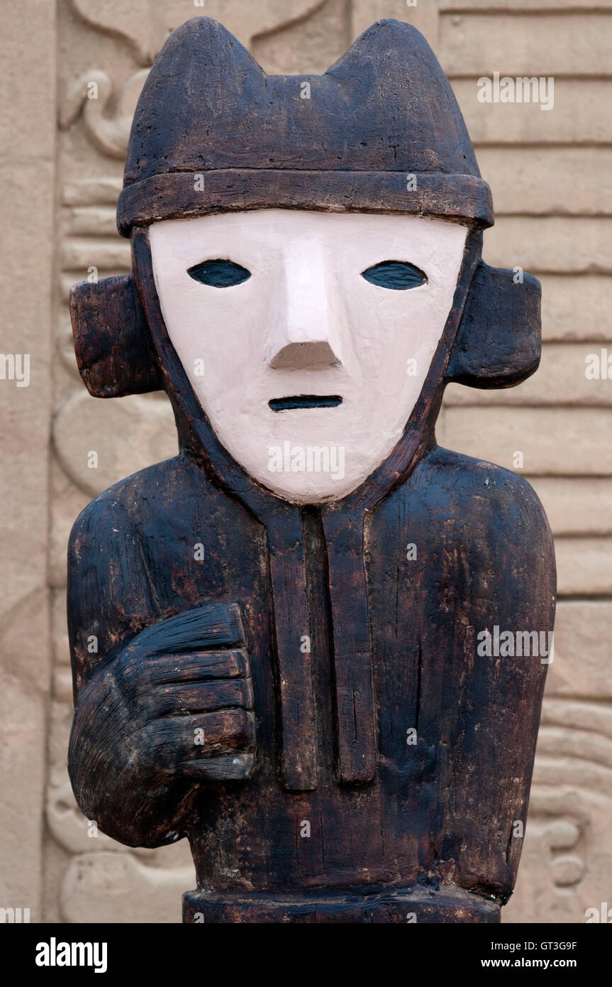 Tschudi complex. Statue probably of guard. UNESCO World Heritage Site ...