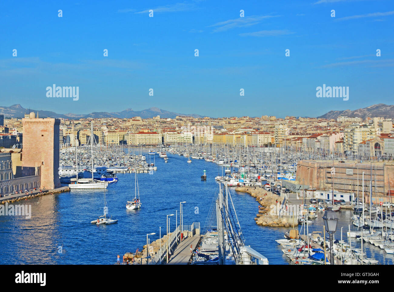The Old Port Marseille Stock Photo - Alamy