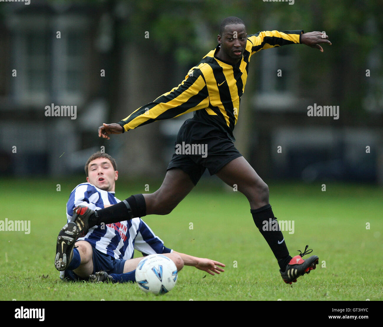 Albion Manor vs Wentworth Arms - Hackney & Leyton League at Victoria Park - 07/09/08 Stock Photo ...