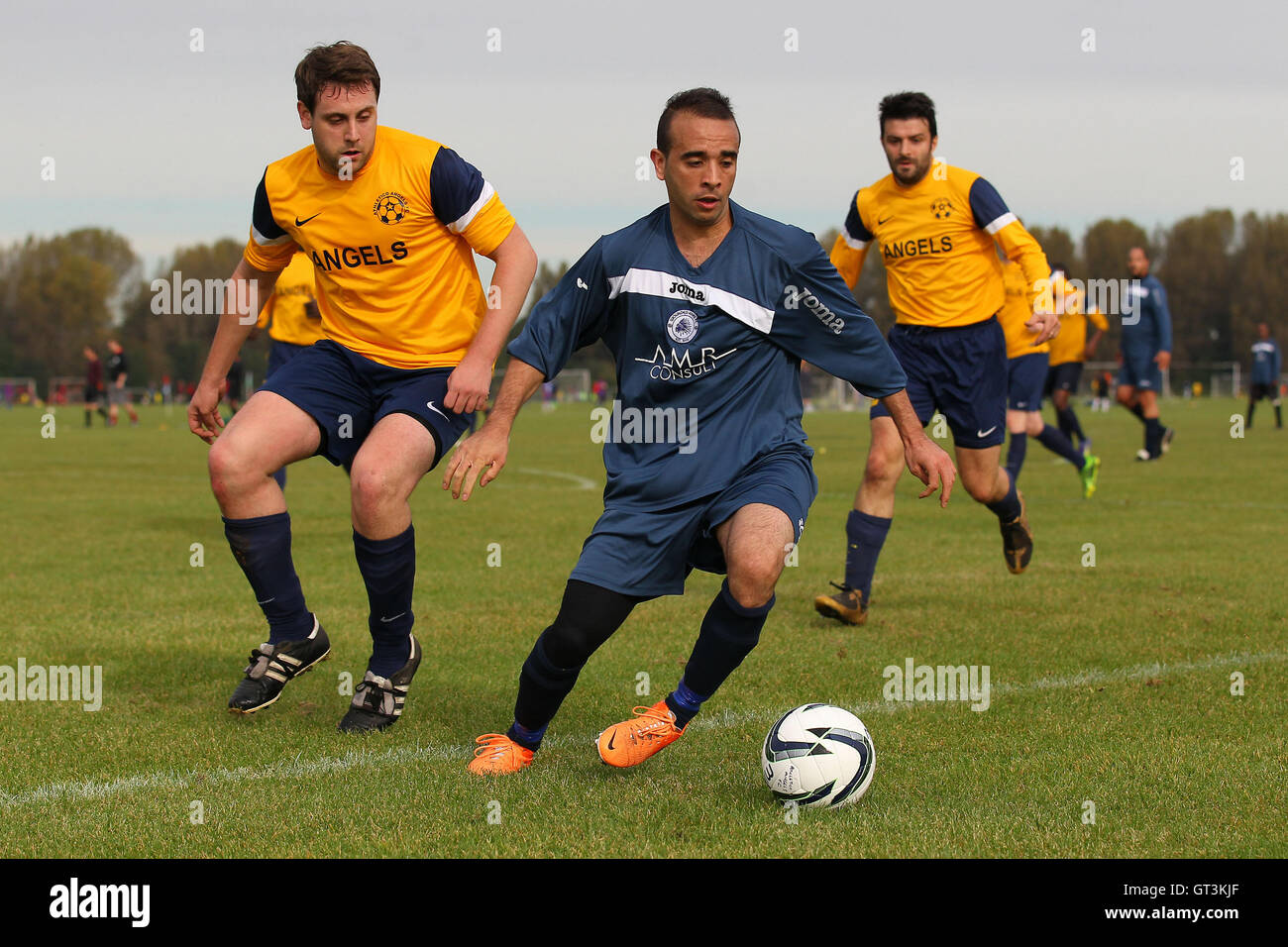 Athletico Angels (yellow) vs Wounded Knee - Hackney & Leyton Sunday ...