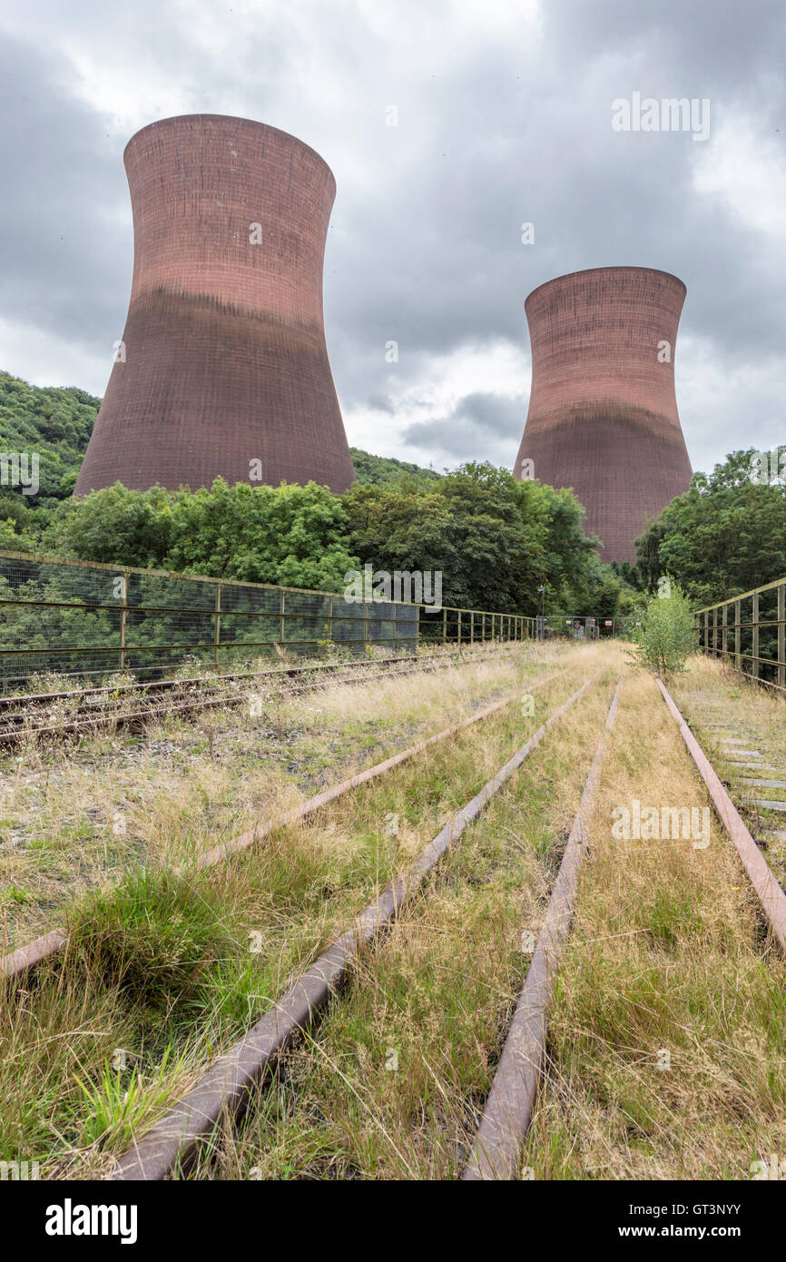 Rail lines leading to Ironbridge power stations or Buildwas power ...