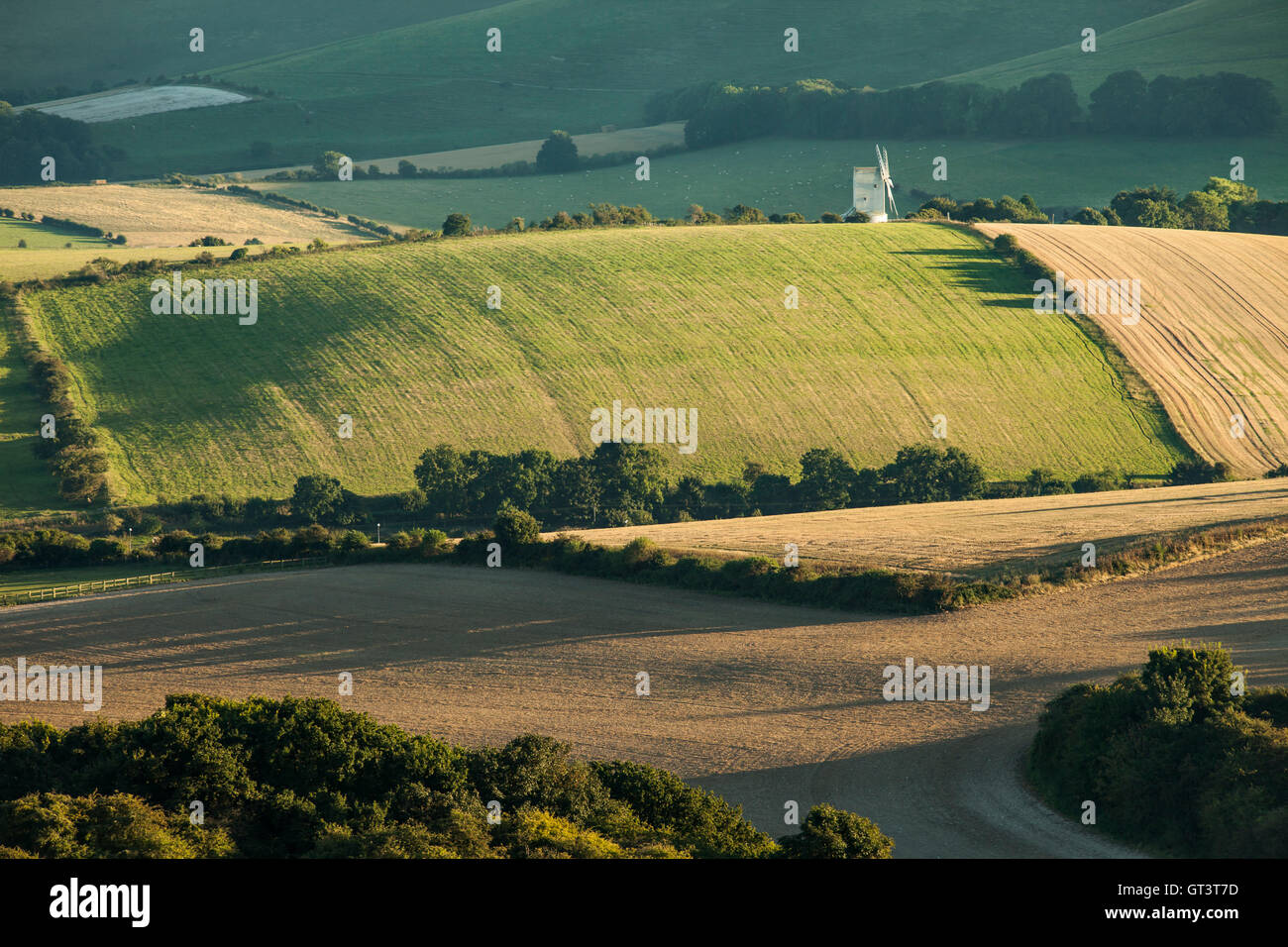 Ashcombe windmill in South Downs National Park, East Sussex, England ...