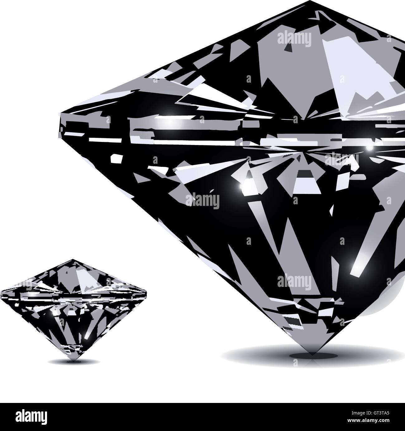 Close up diamonds Stock Vector Images - Alamy