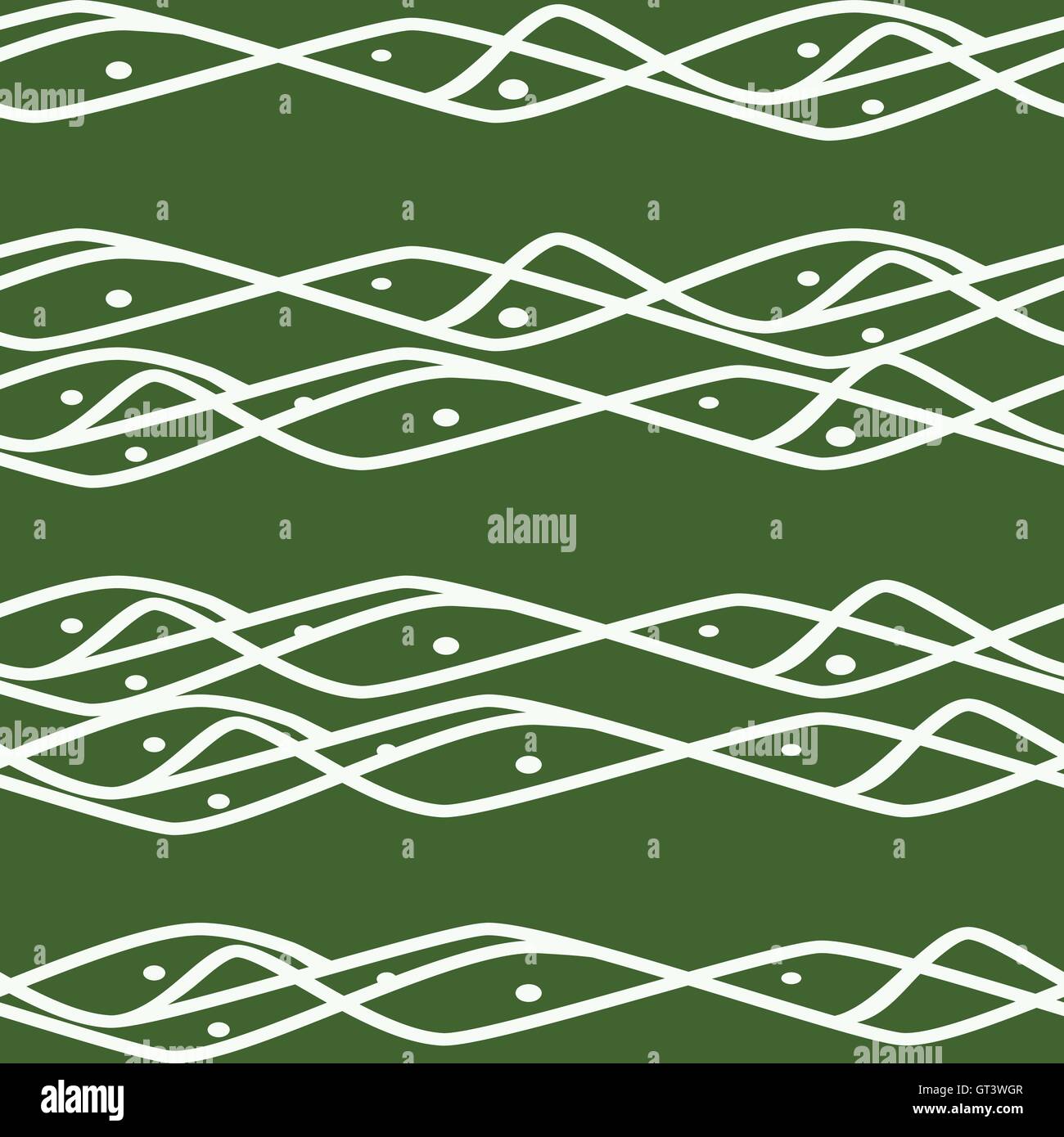 Seamless horizontal lines pattern in white and green colors. Good for ...