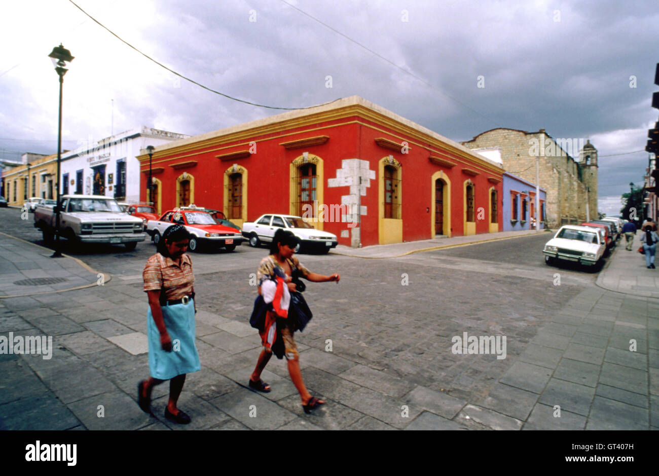 Colonial architecture, Oaxaca city, Mexico Stock Photo - Alamy
