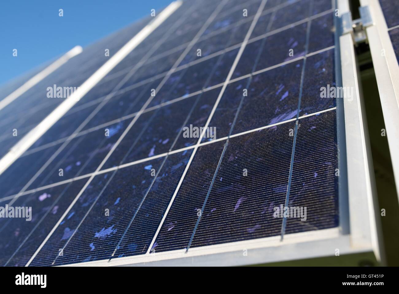 detail of a photovoltaic panel for renewable electric production Stock ...