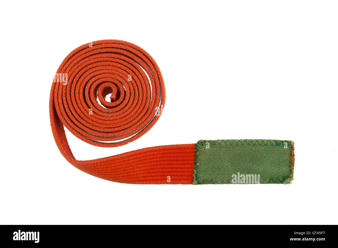 Orange belt isolated Stock Photo - Alamy
