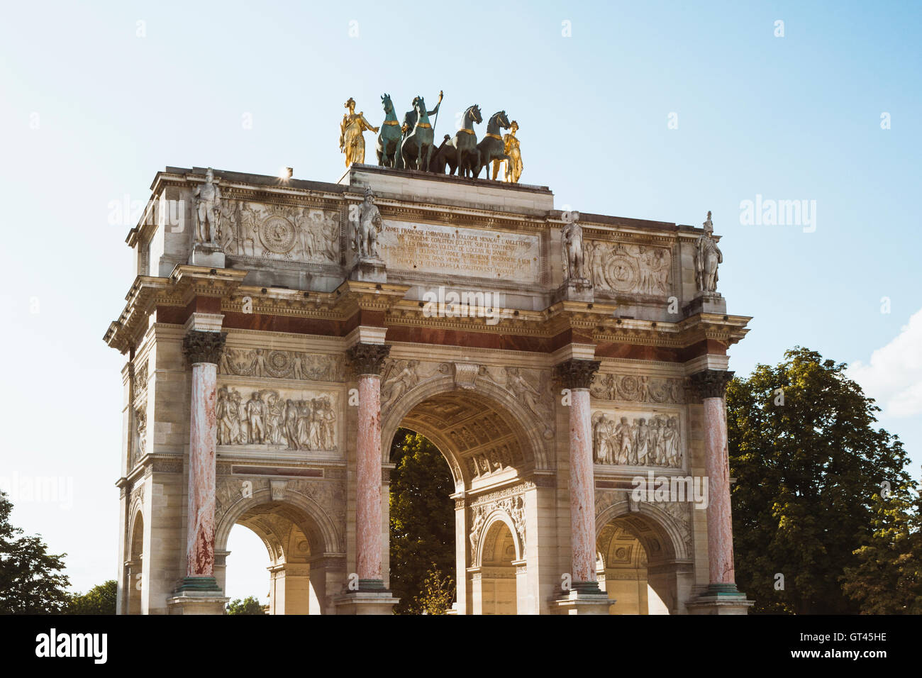 Arc Du Carrousel Stock Photo - Alamy