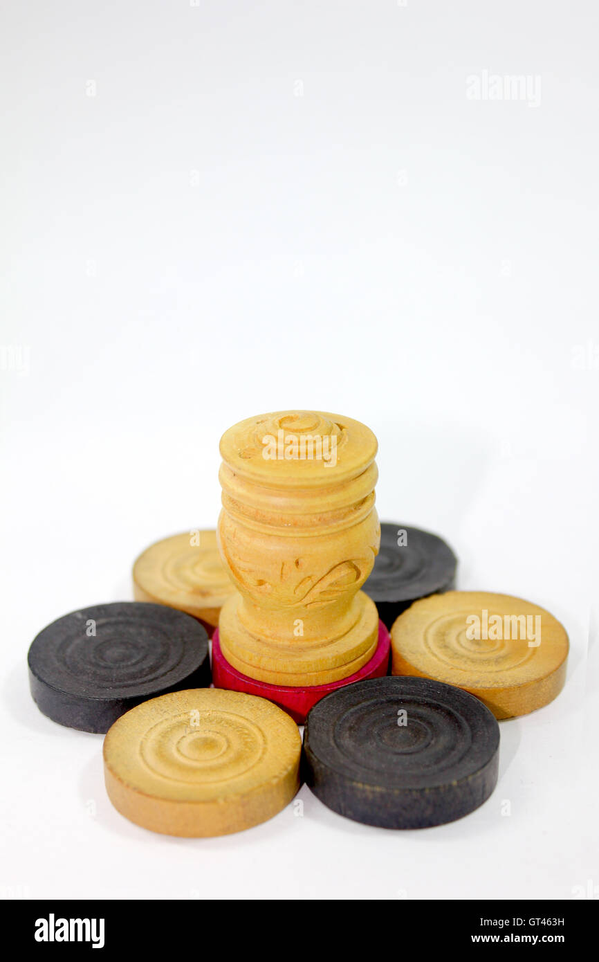 Carrom coins wooden object hi-res stock photography and images - Alamy