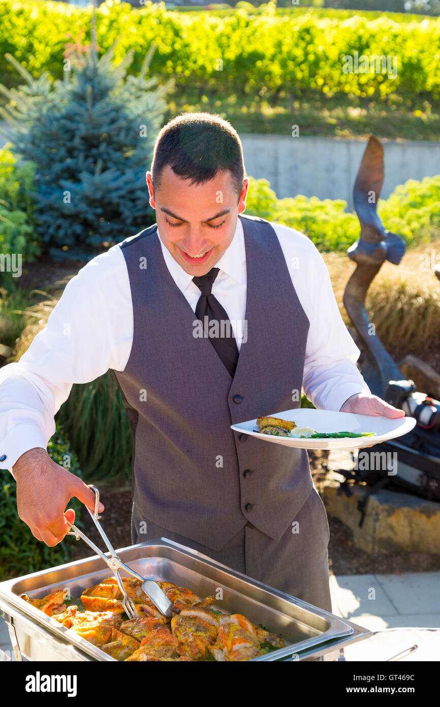 Wedding Reception Dinner Stock Photo - Alamy