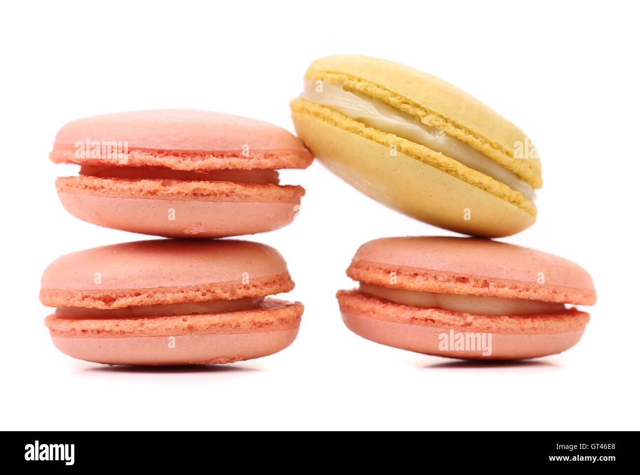 Four various macaron cakes Stock Photo - Alamy