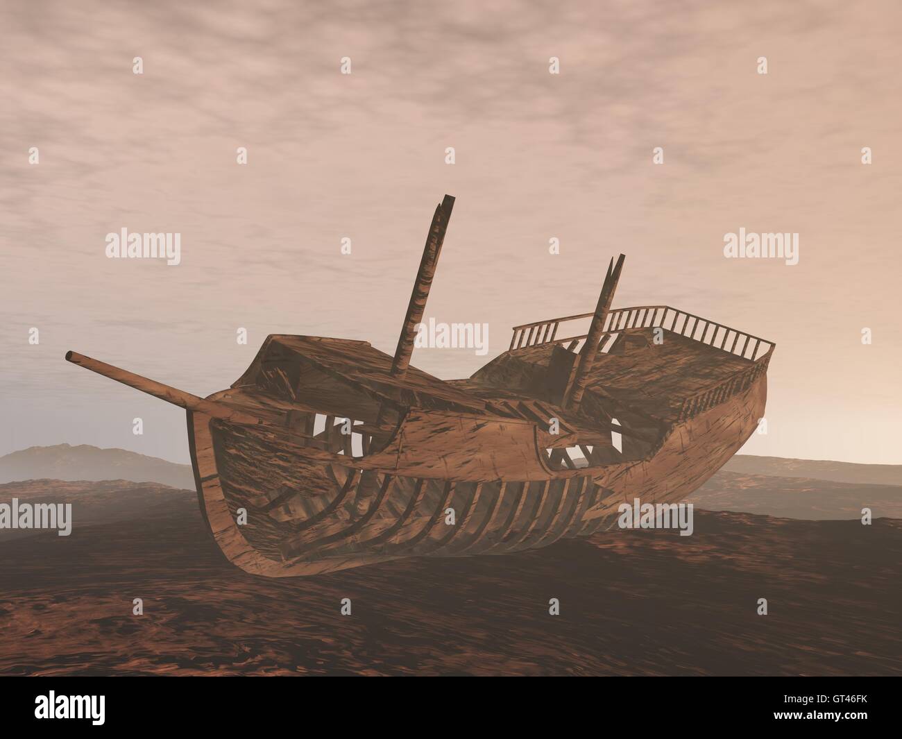 Pirate ship shipwreck beach on hi-res stock photography and images - Alamy