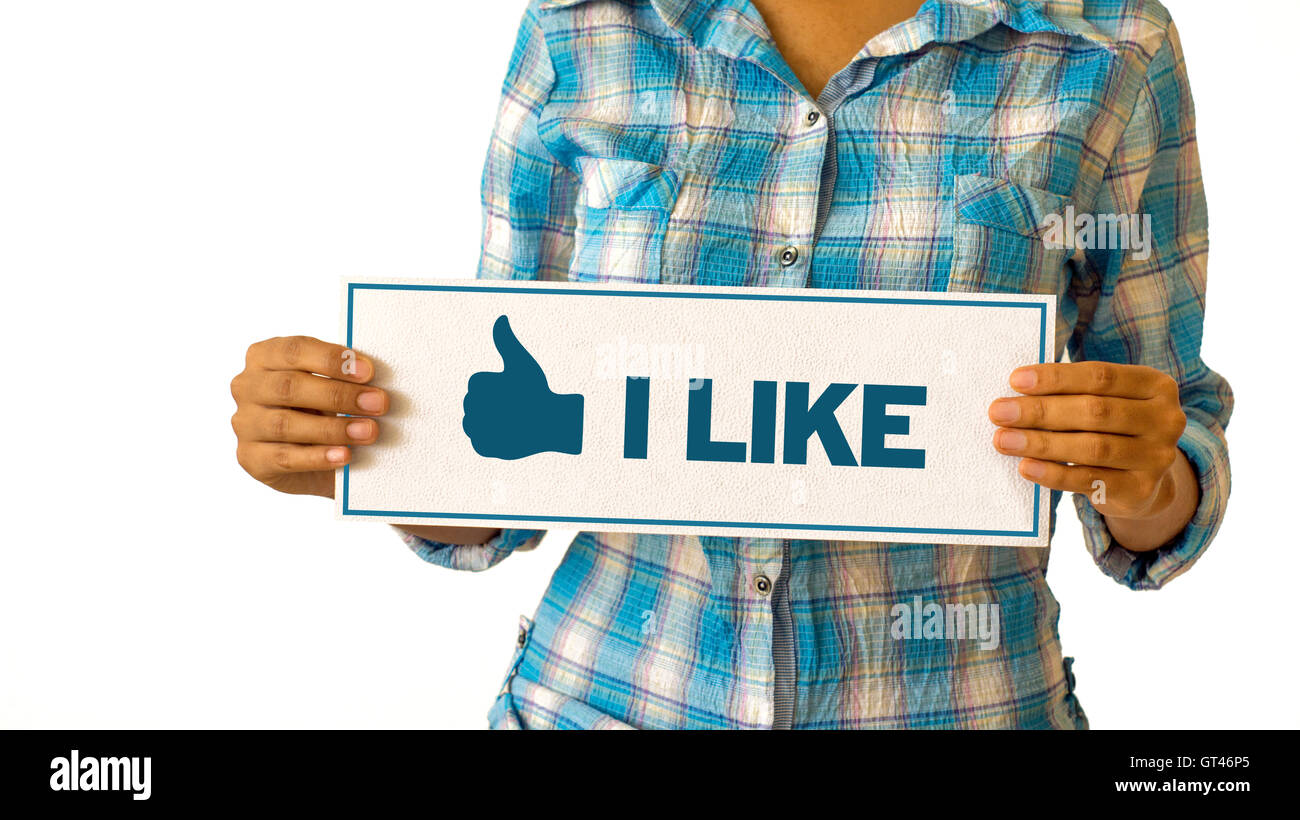 I Like Thumbs Up Stock Photo - Alamy