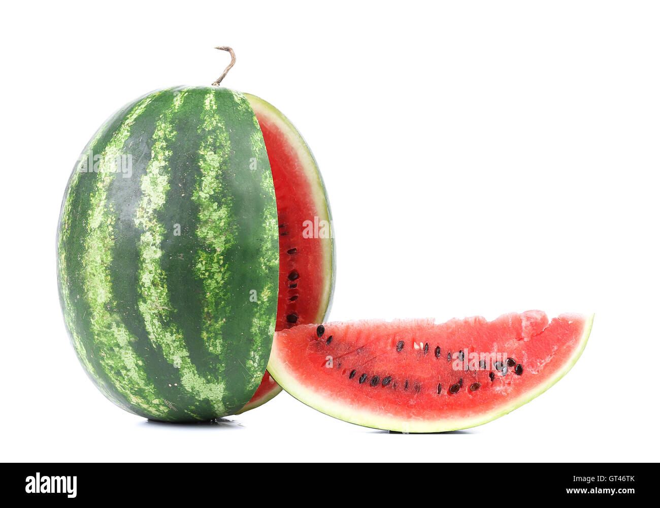 Sliced ripe watermelon Stock Photo - Alamy