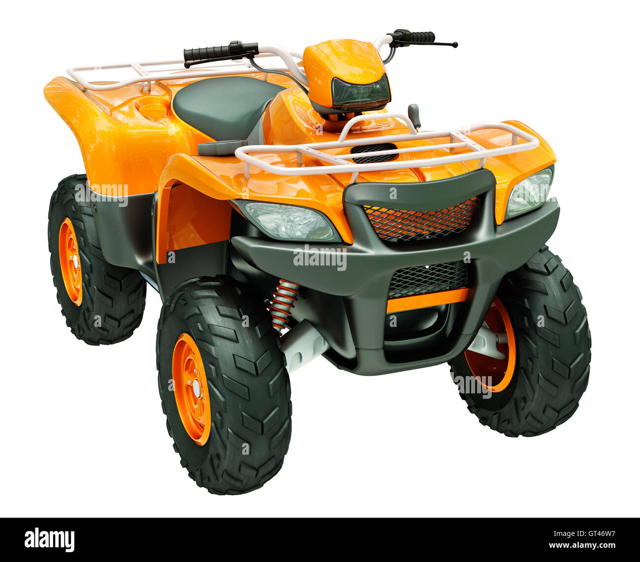 Quad bike isolated Stock Photo - Alamy