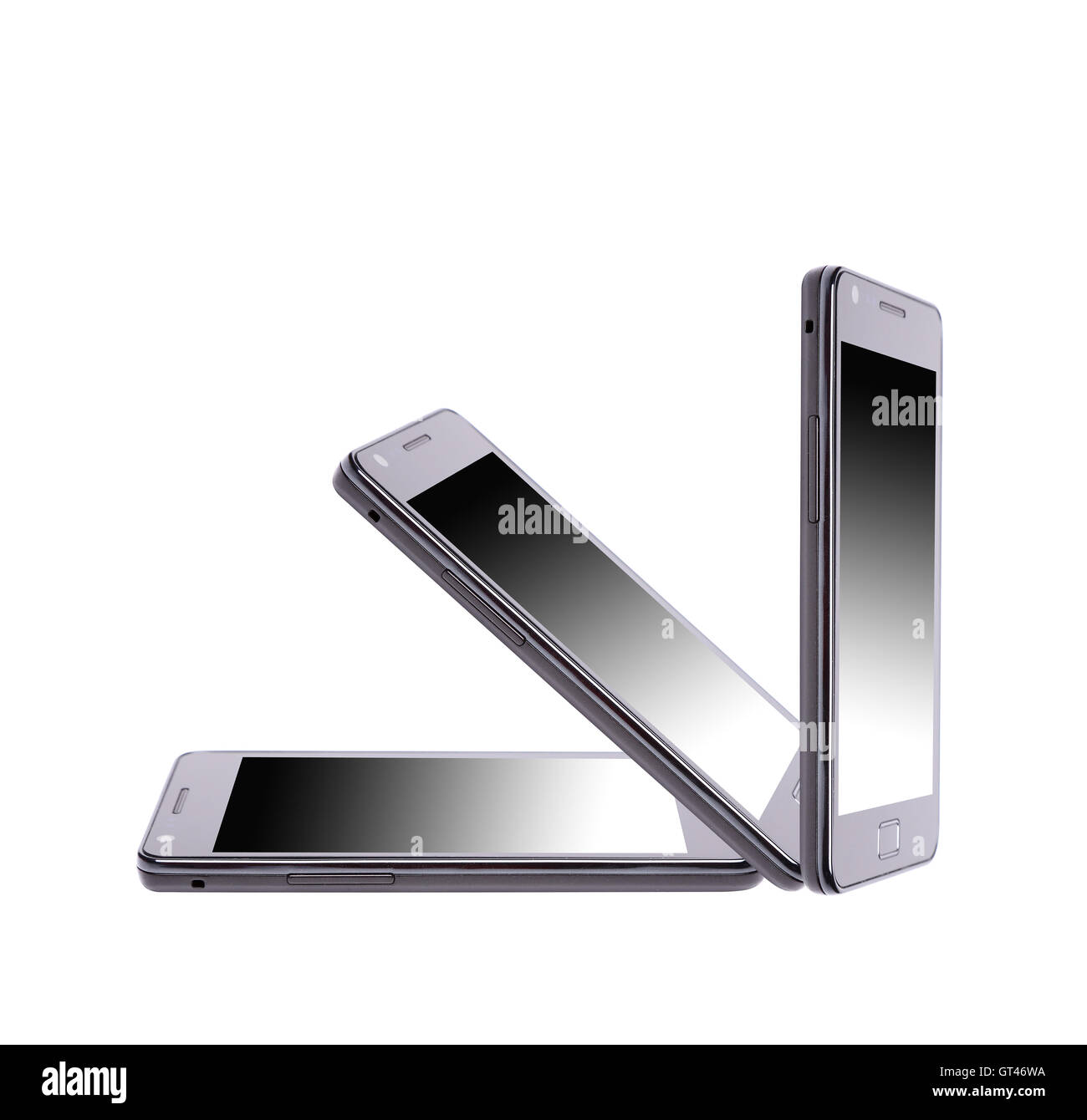 Mobile phone in different positions Stock Photo - Alamy